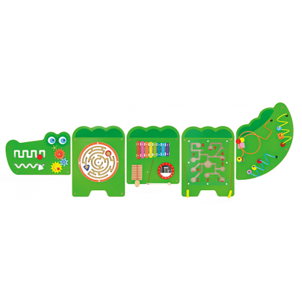Large Sensory Crocodile Wall Panels – Wooden, Sensory and Softplay Ltd