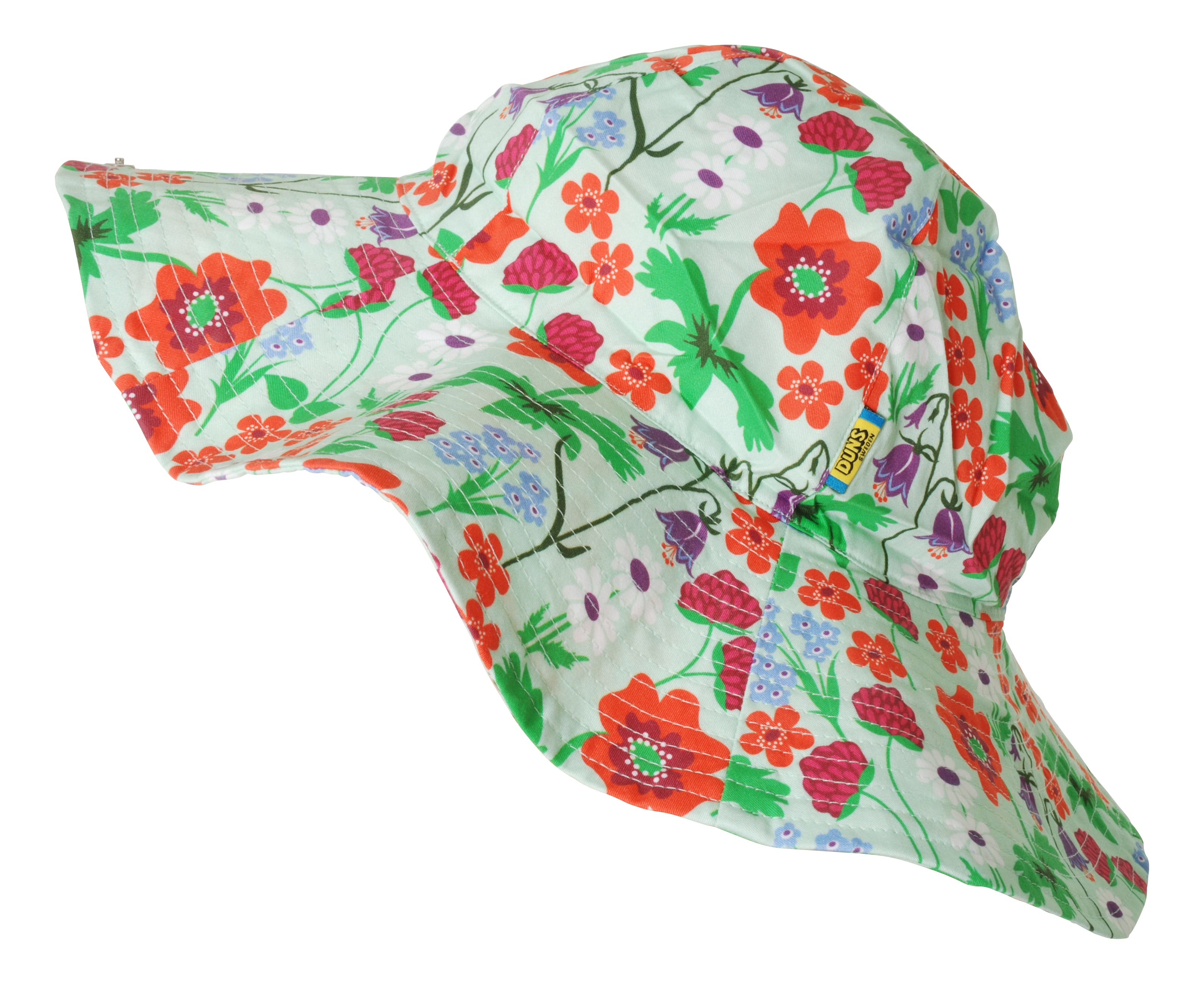 Duns- Sun Hat- Summer Flowers- Bay Green – Wooden, Sensory and Softplay Ltd