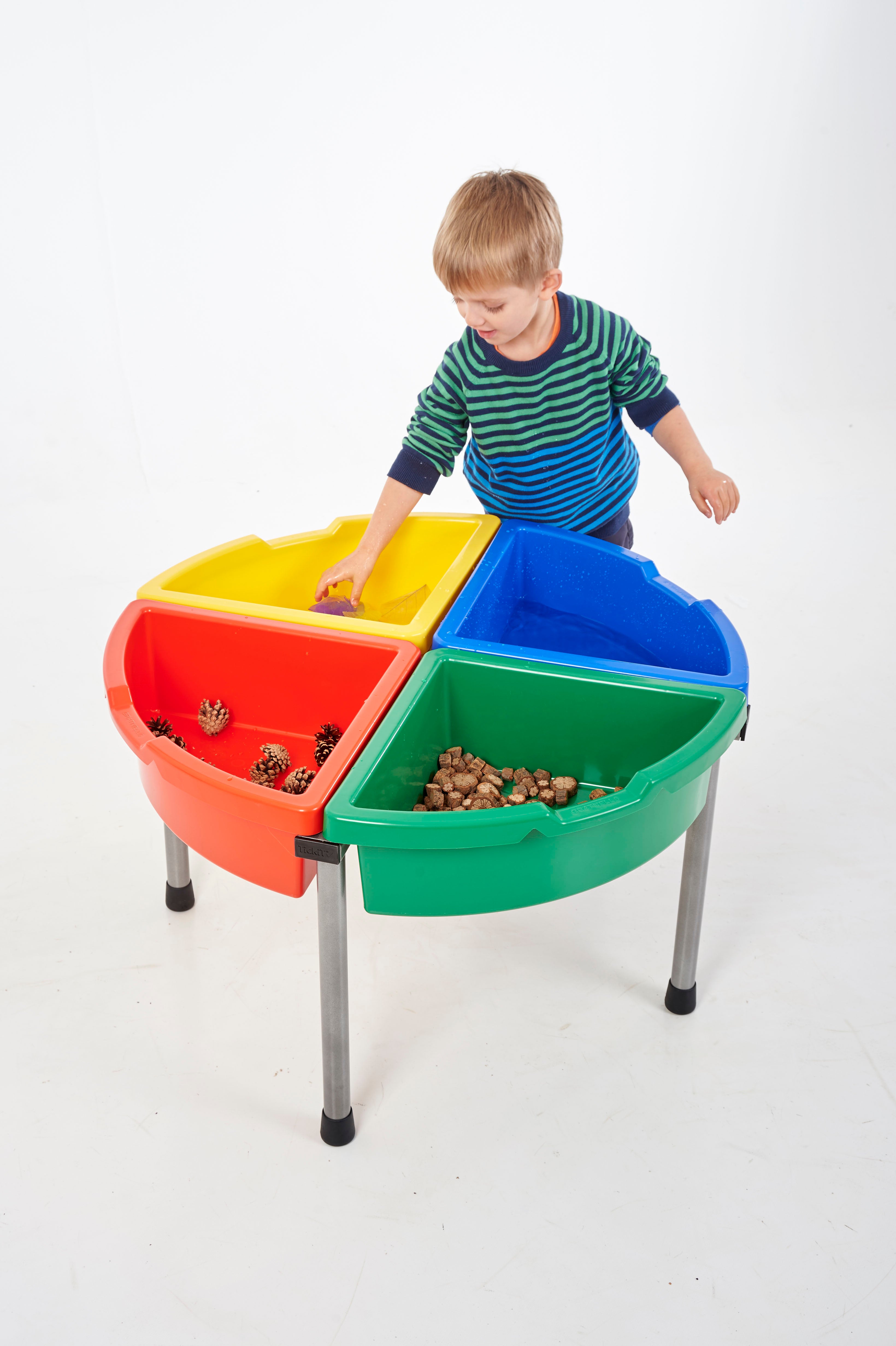 Exploration Colourful Trays and Stand Set – Wooden, Sensory and ...