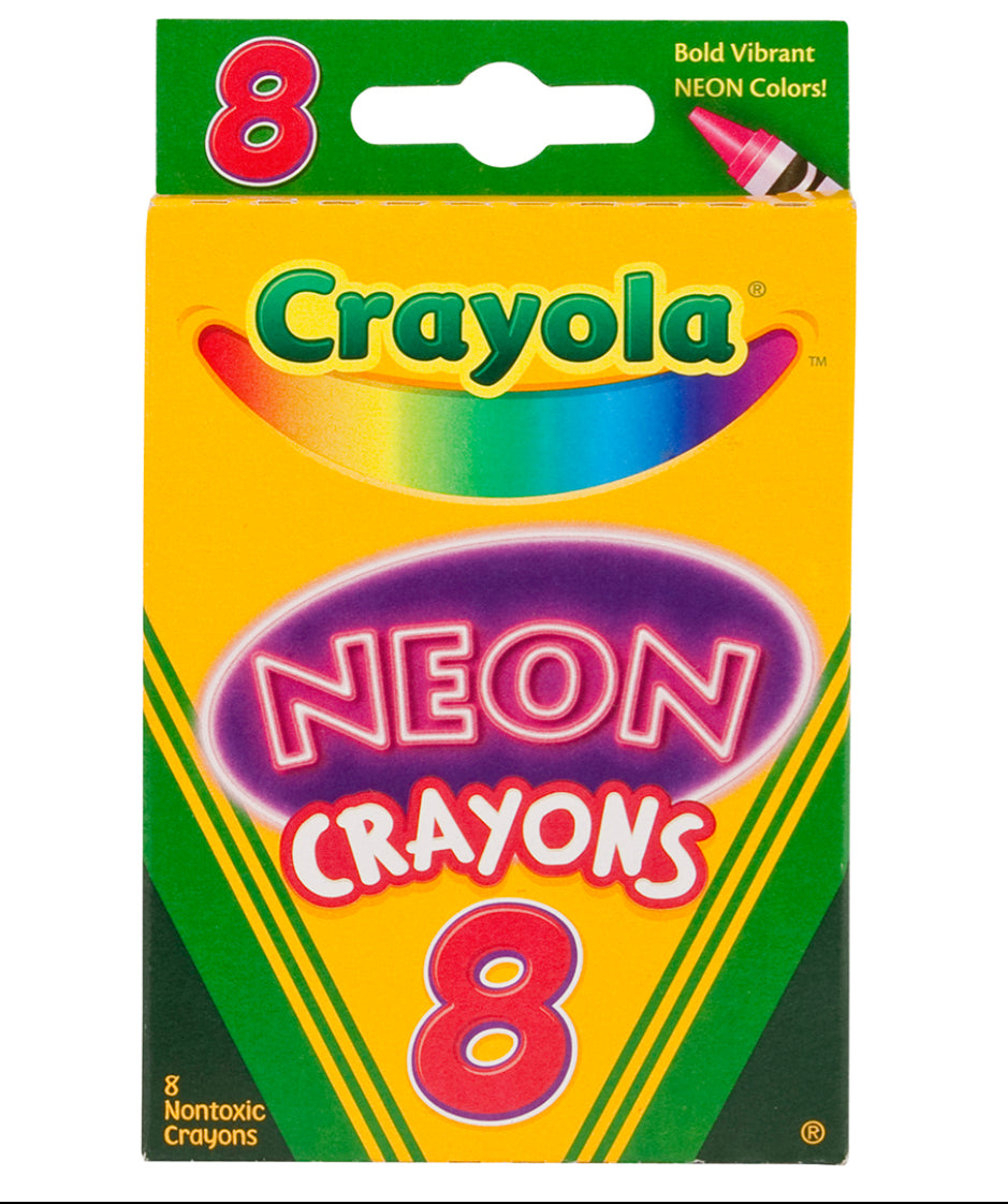 Crayola Neon Crayons – Wooden, Sensory and Softplay Ltd